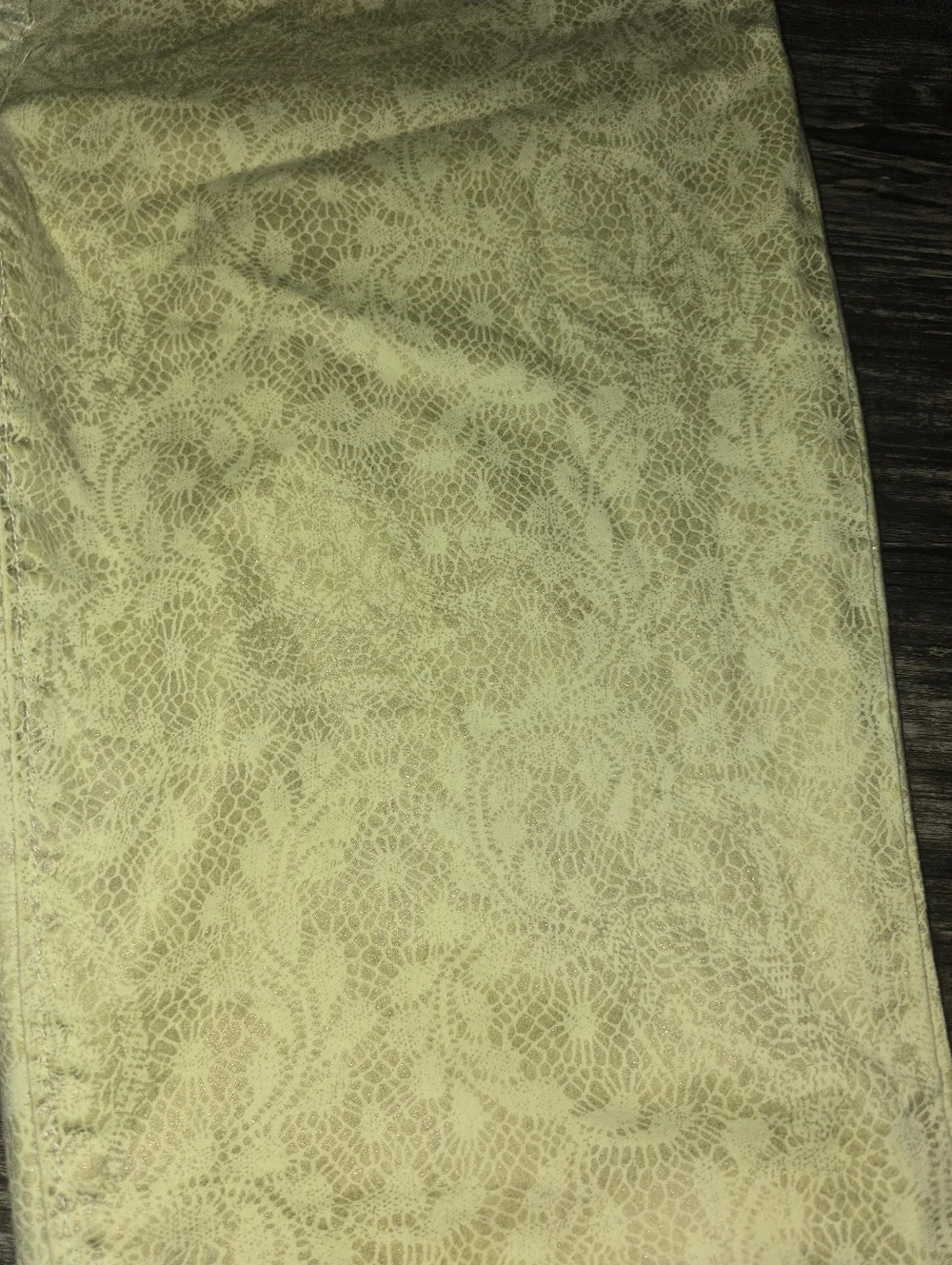 Chico's | Jeans | 425 Chicos Pale Yellow Paisley Cropped Pants Sz 2 ...